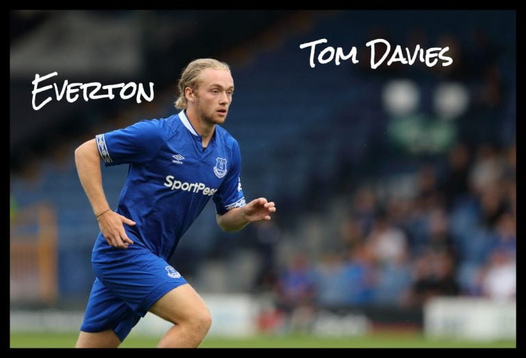 One to watch: Everton's 20-year-old midfielder Tom Davies