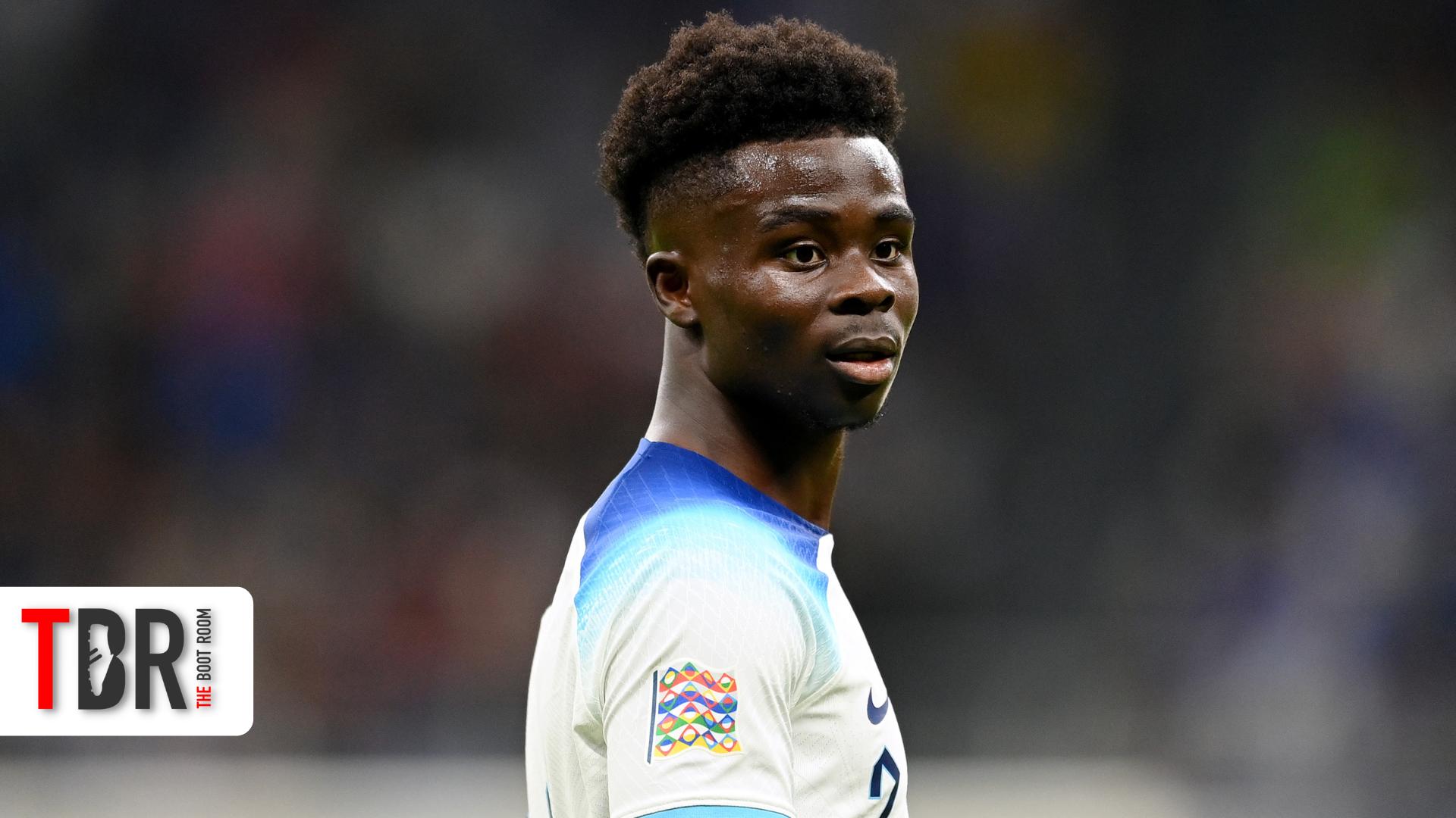 Collymore reacts to Saka being named England's player of the year