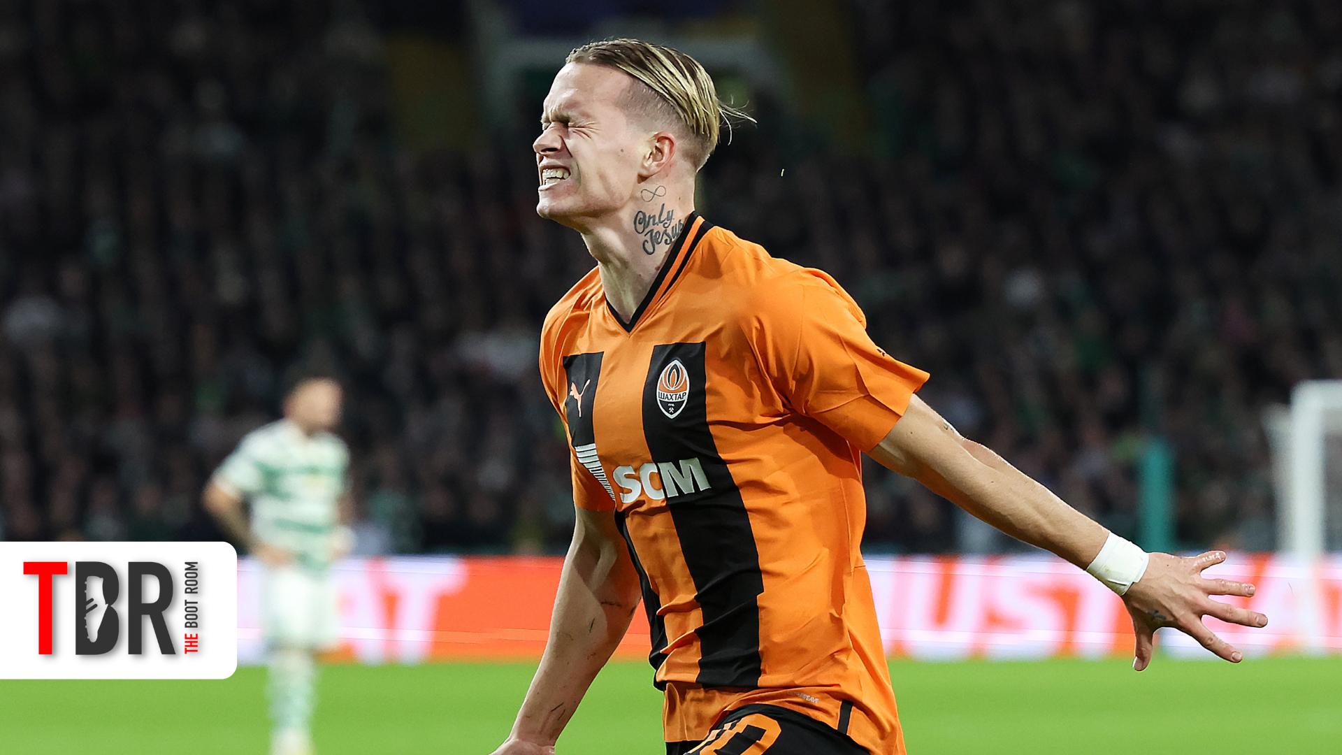 Video: Arsenal target Mykhaylo Mudryk scores sensational CL goal v Celtic