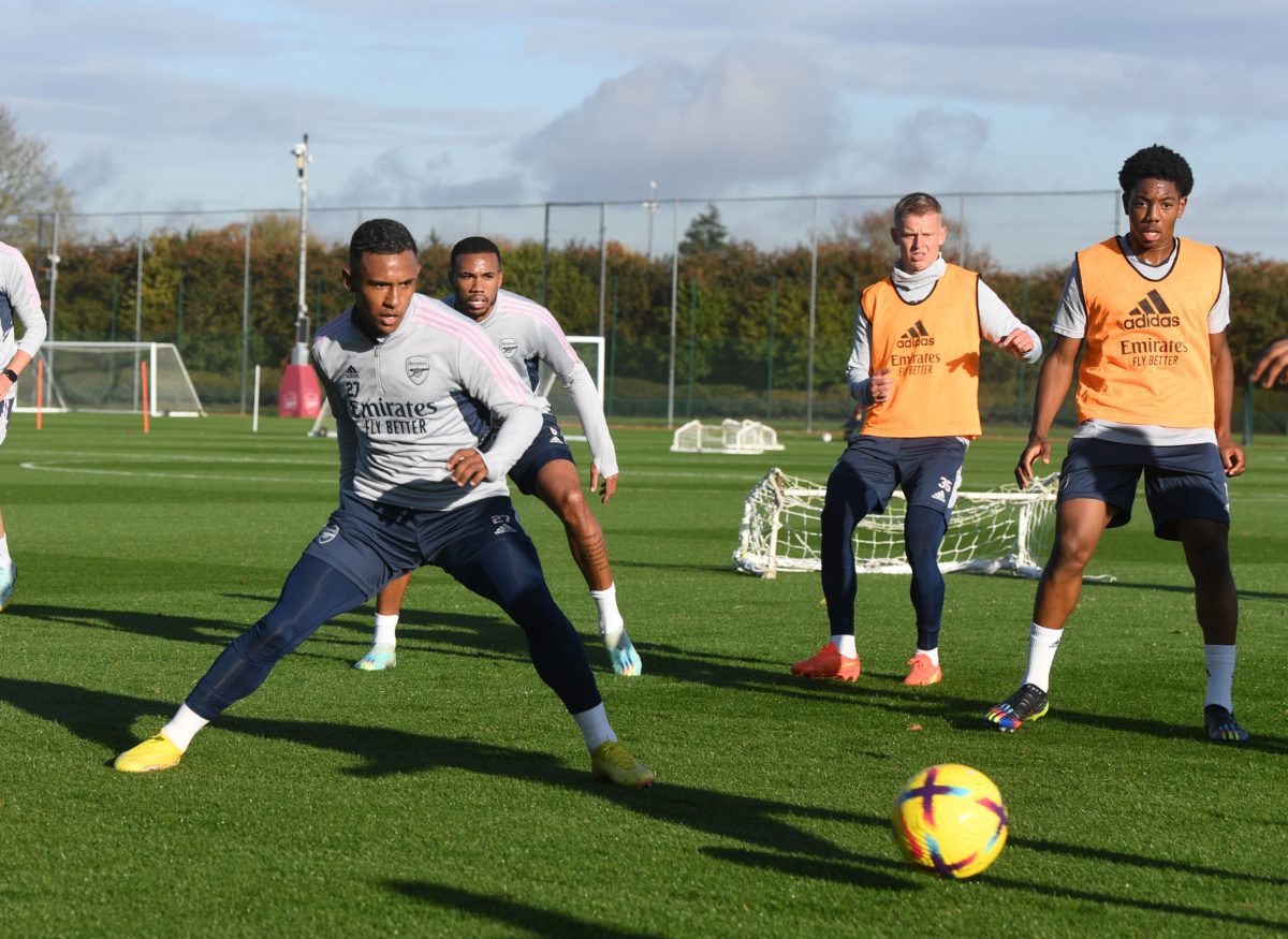 Arsenal coaches are impressed with Arsenal player's passing in training