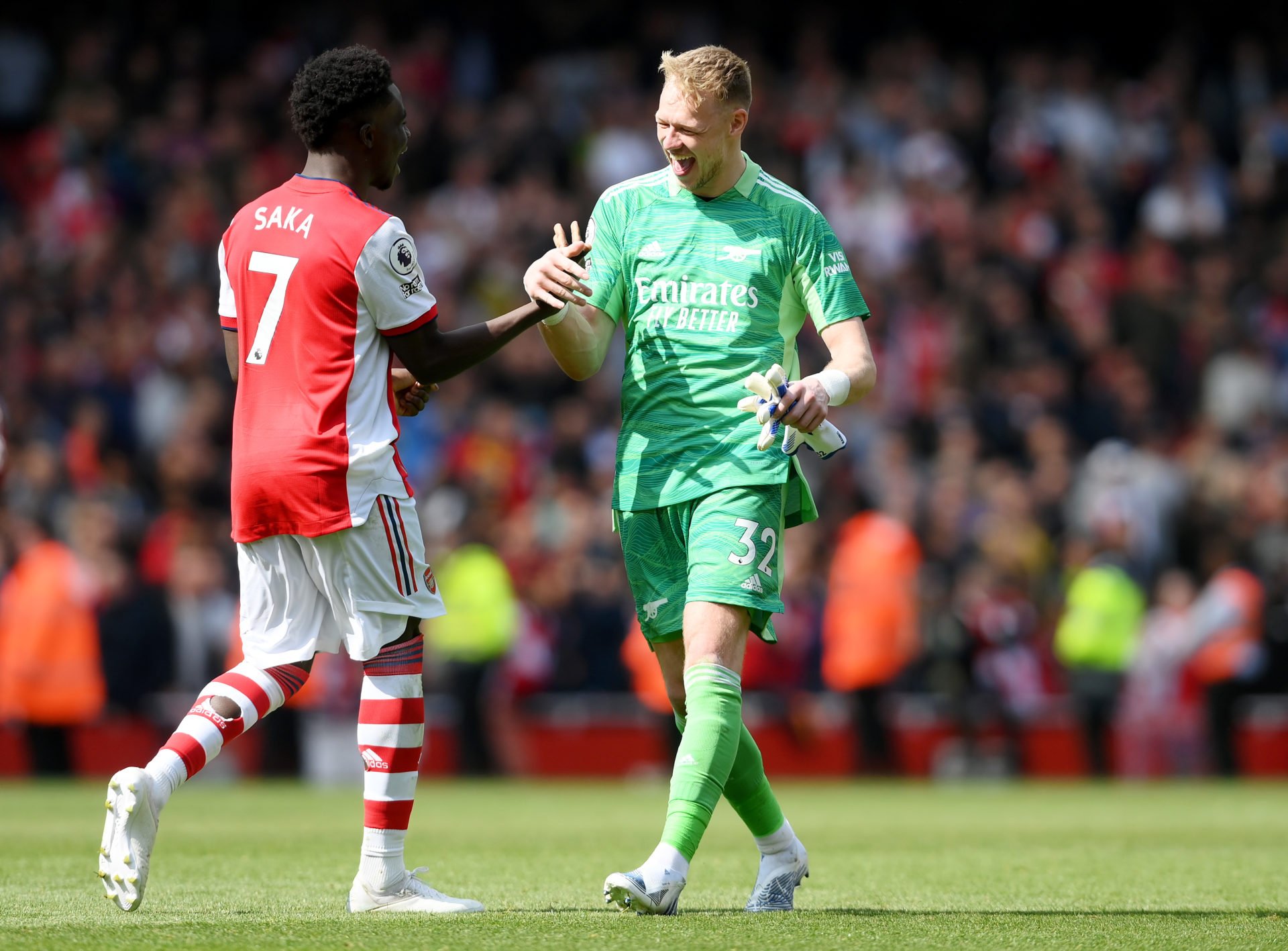 Aaron Ramsdale excited by Arsenal star Bukayo Saka's potential Aaron Ramsdale excited by Arsenal star Bukayo Saka's potential