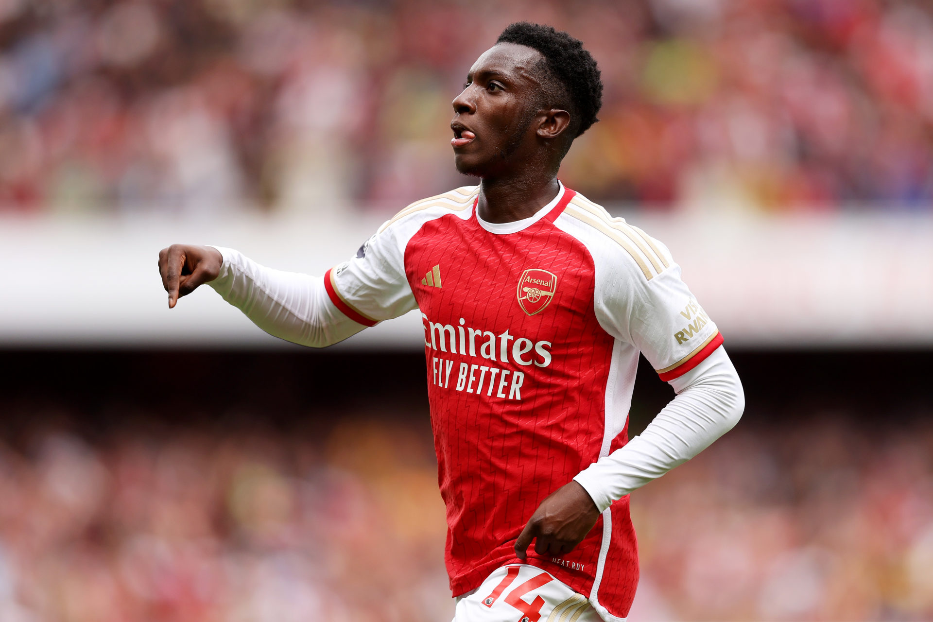 Eddie Nketiah says 24-year-old Arsenal player is always early to ...
