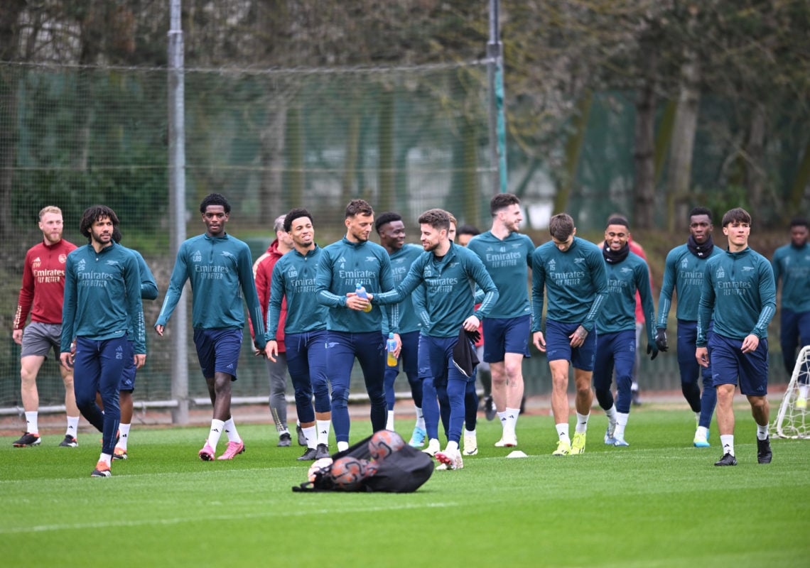 Mikel Arteta tries to nutmeg 17-year-old Arsenal youngster in training ... Mikel Arteta tries to nutmeg 17-year-old Arsenal youngster in training ...