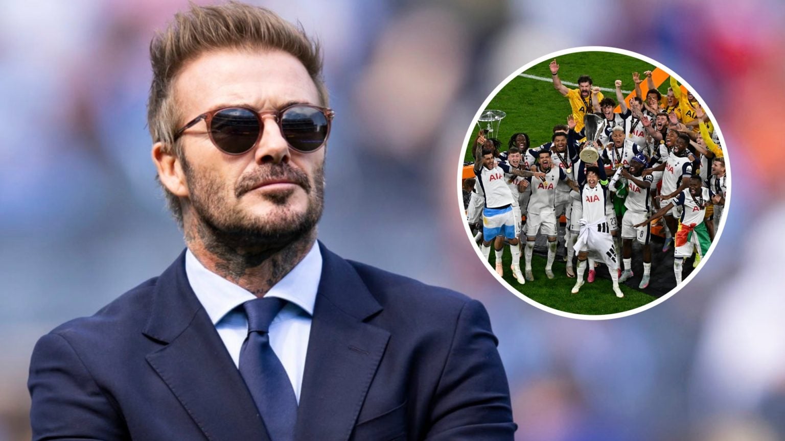 David Beckham sends heartfelt nine-word message to Tottenham after ...